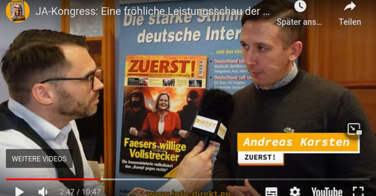 Der Bundeskongress der „Jungen Alternative“ | Antifaschistisches Infoblatt