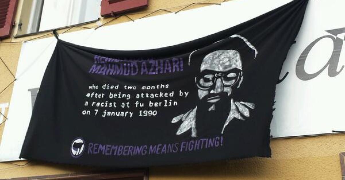 Berlin: Rassistischer Mord an Mahmud Azhar | Antifaschistisches Infoblatt